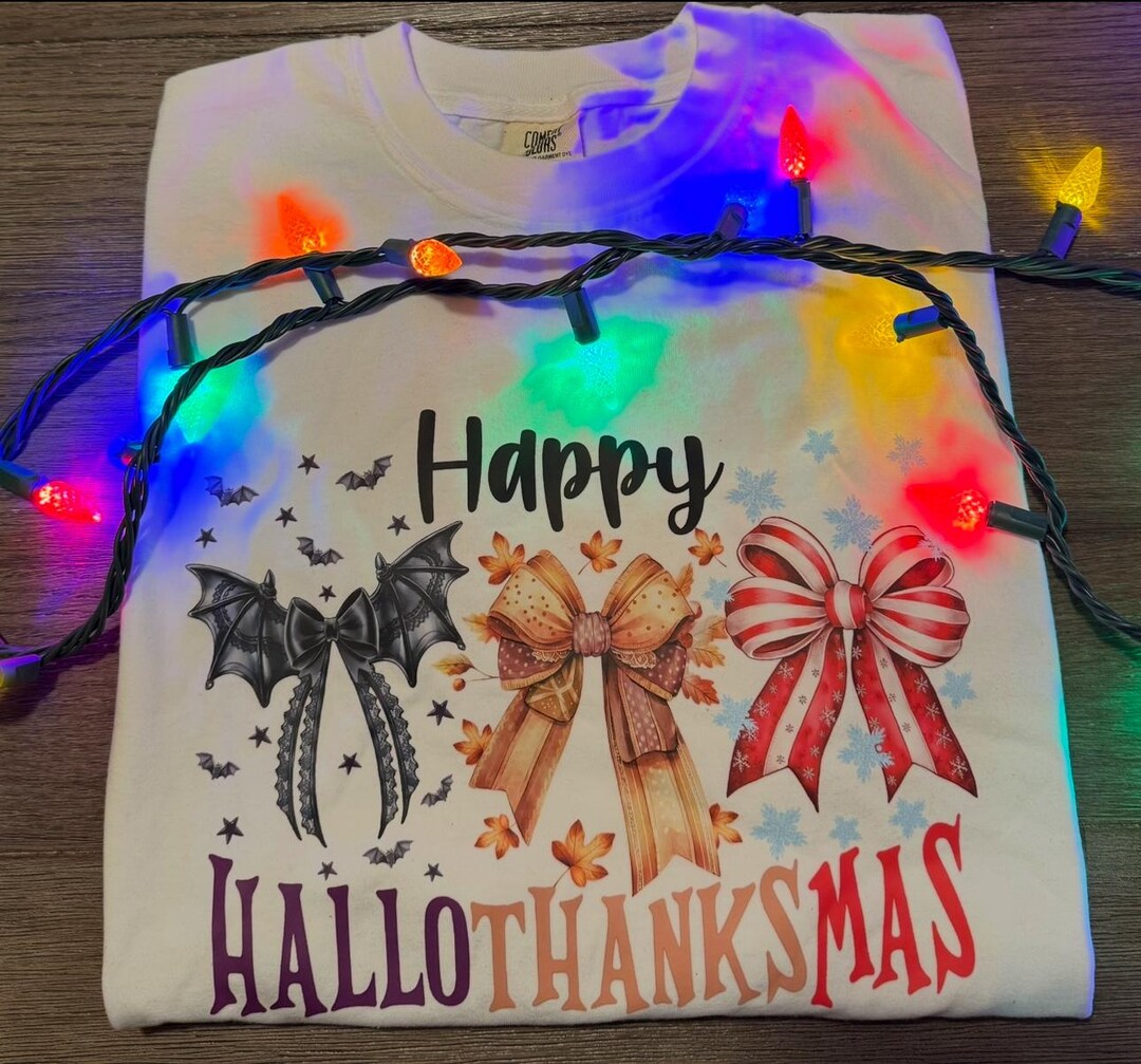 Happy Hallothanksmas!! Finally, a Shirt for All Three Holidays ...