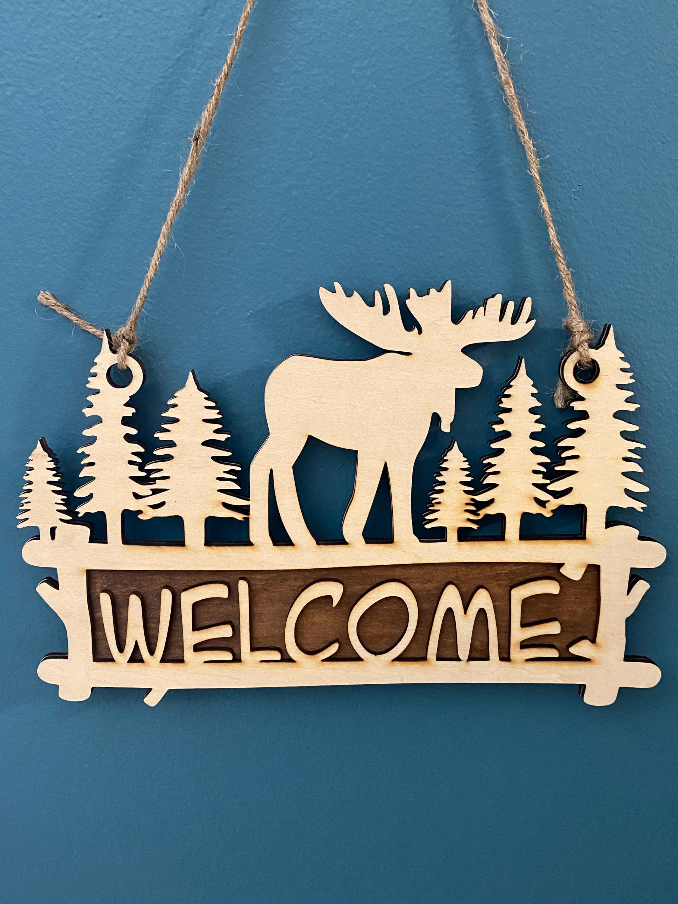 Digital Welcome Signs / Laser Cut Welcome Signs / Laser Cutting Files ...