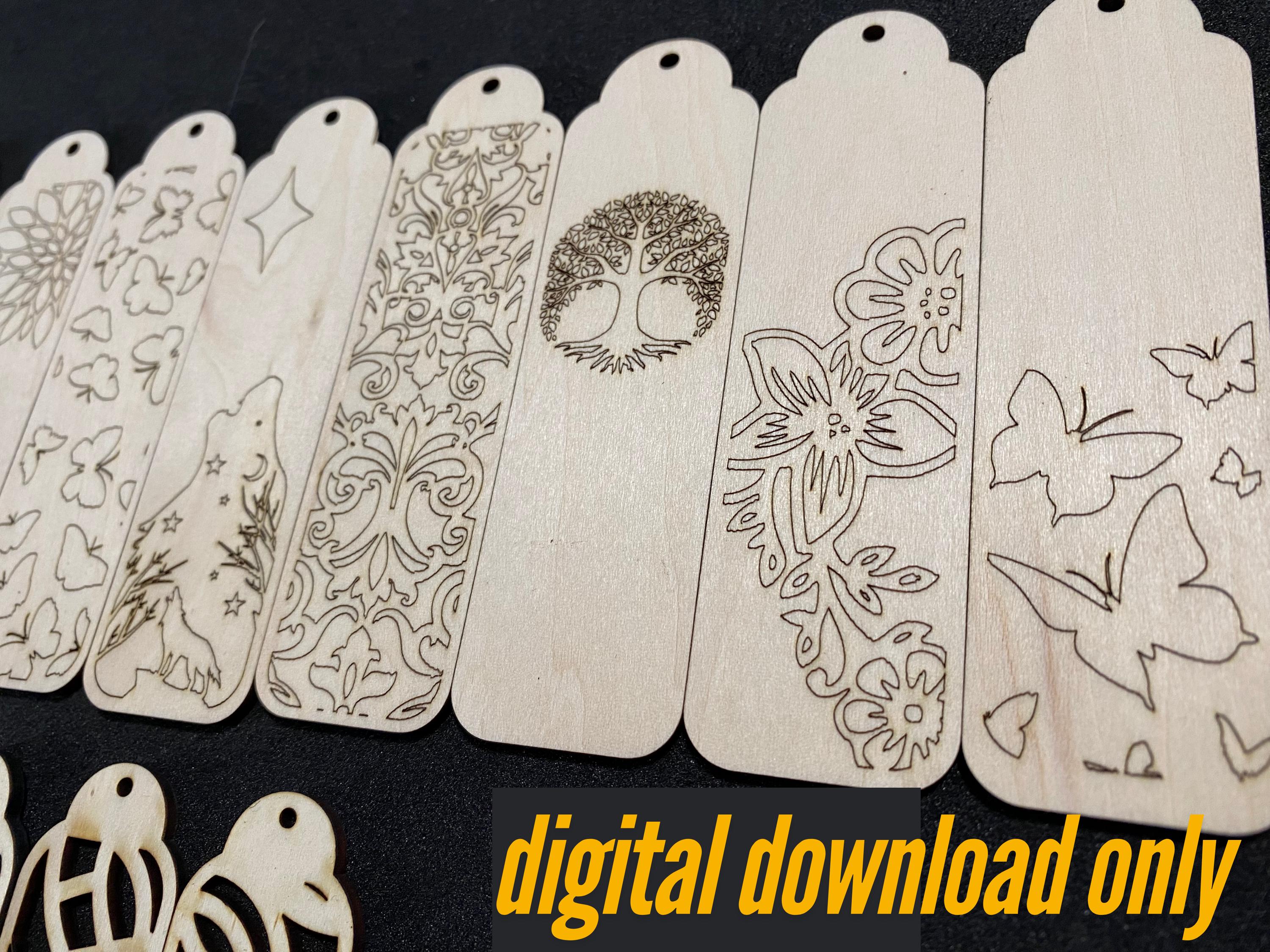Laser Cut Bookmark Files / Digital Bookmarks / Laser Cut Files ...
