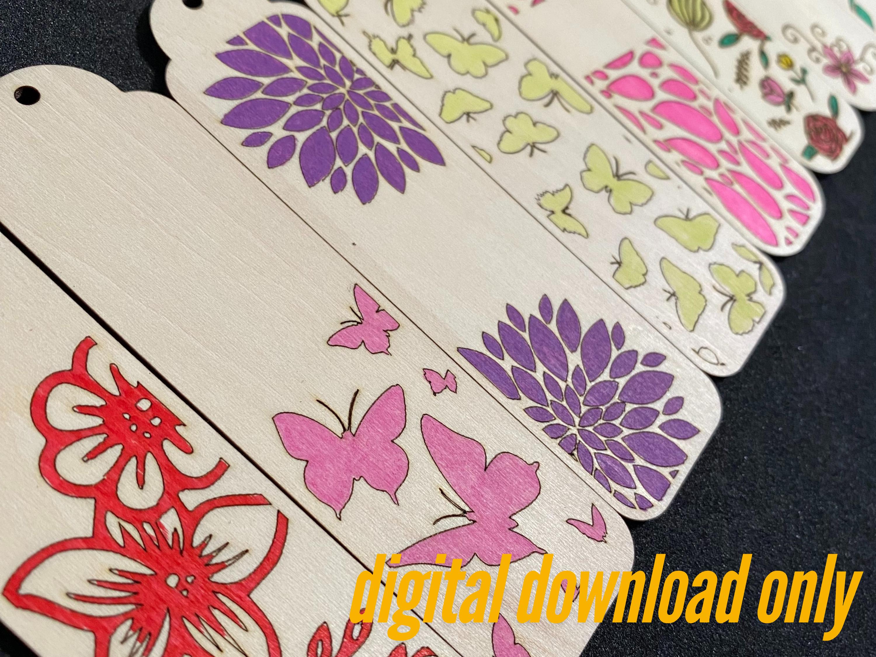Laser Cut Bookmark Files / Digital Bookmarks / Laser Cut Files ...