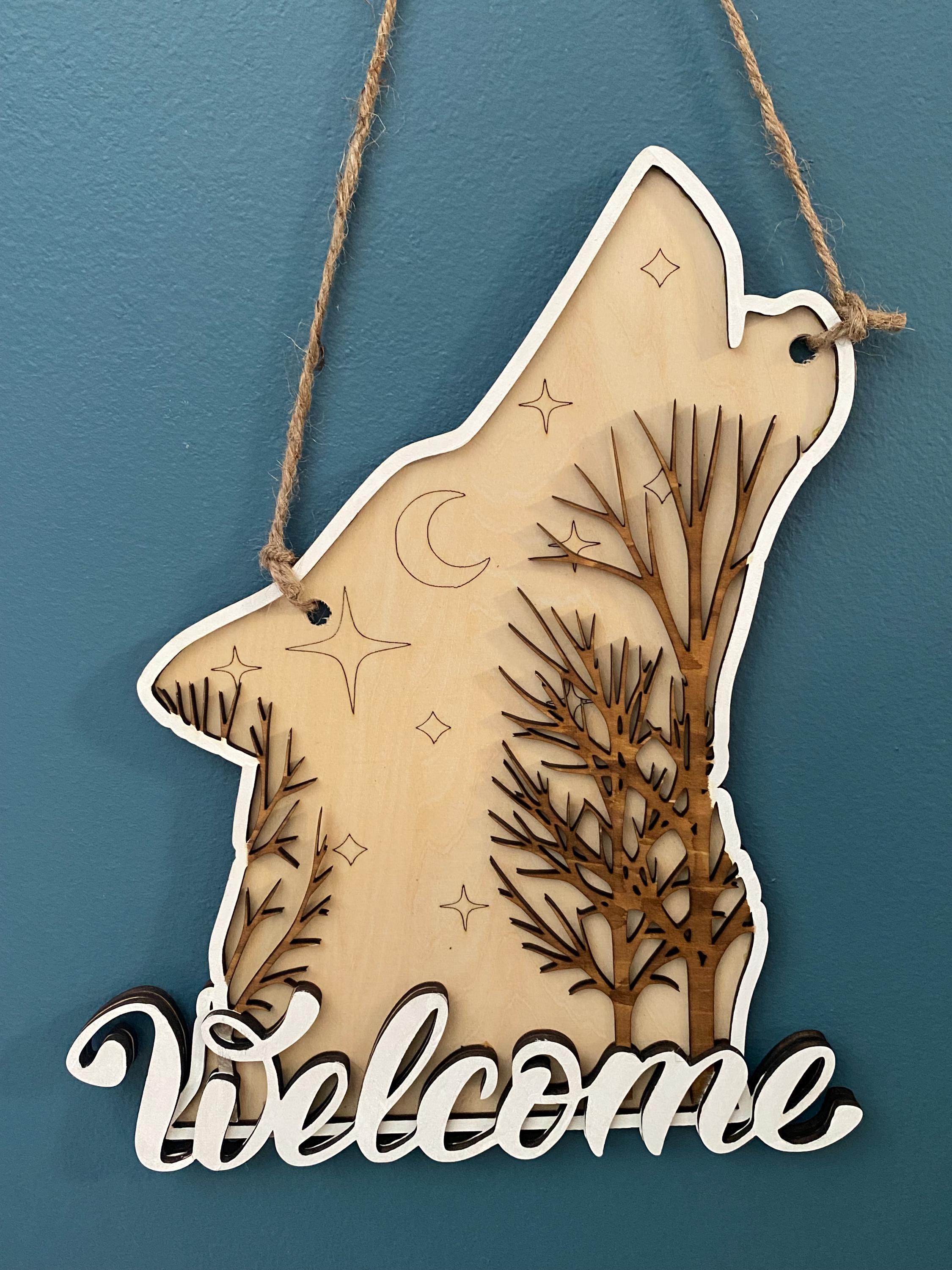 Digital Welcome Signs / Laser Cut Welcome Signs / Laser Cutting Files ...