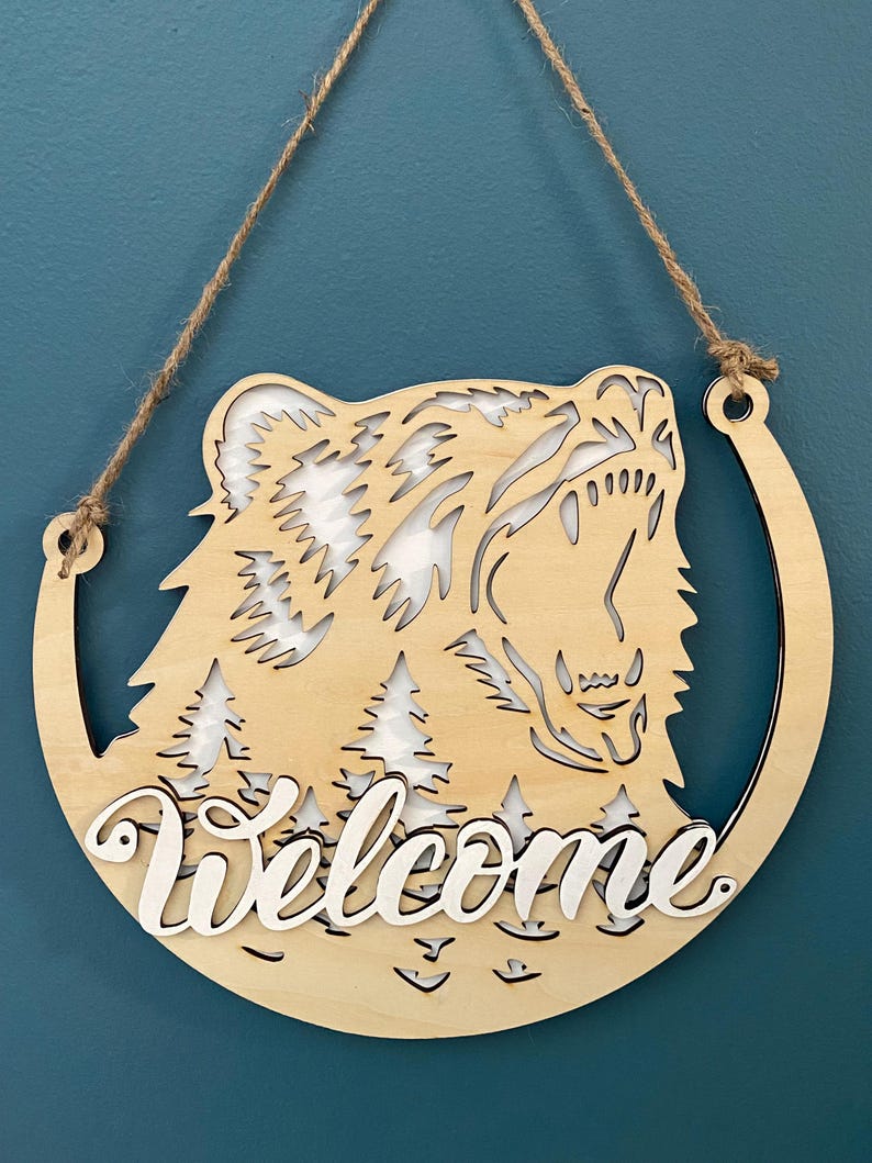 Digital Welcome Signs / Laser Cut Welcome Signs / Laser Cutting Files ...