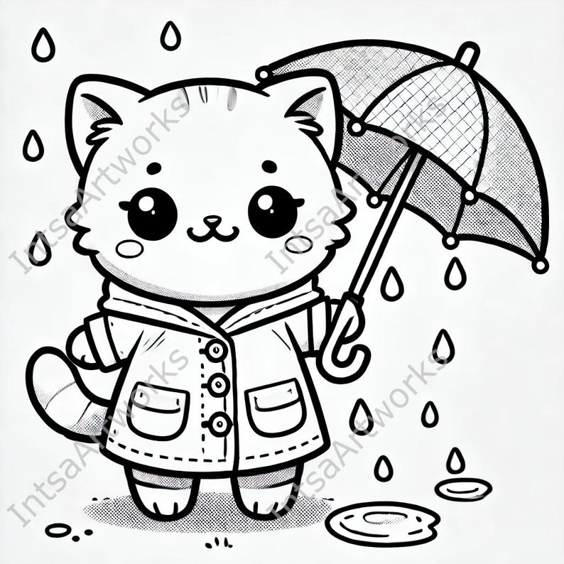 10 Cute Kitten Coloring Pages – Perfect for Kids and Cat Lovers - Etsy