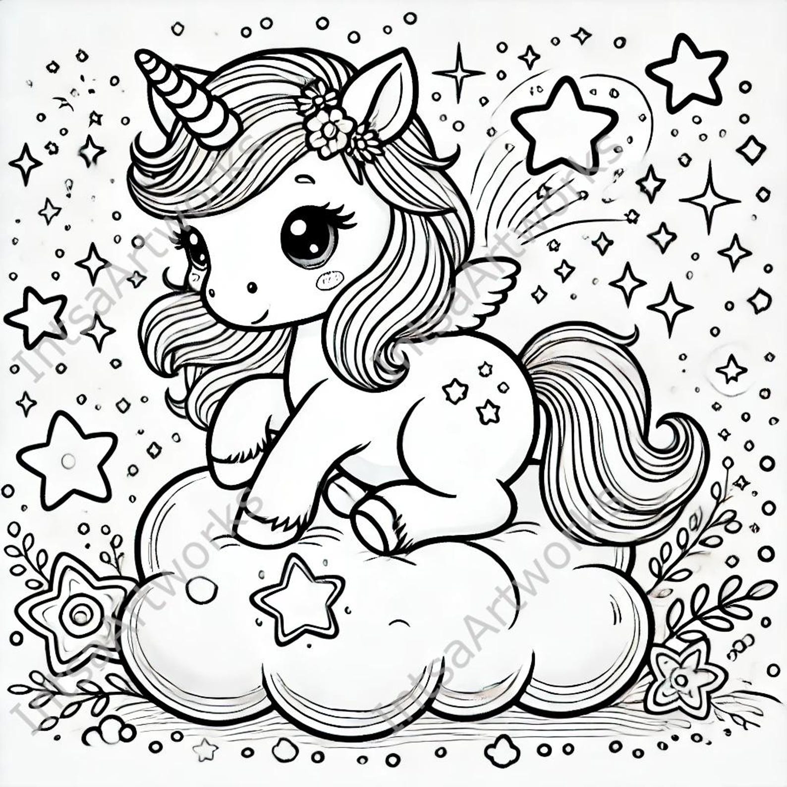 Cute Baby Unicorn Coloring Pages – 10 Magical Printable Designs for ...