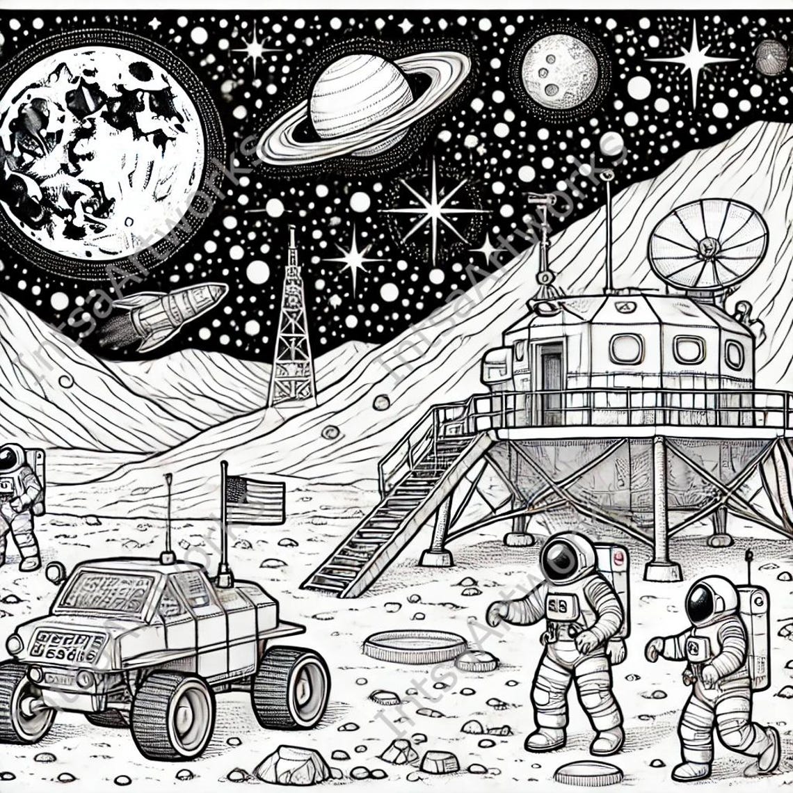 10 Kid-friendly Outer Space Coloring Pages – Planets, Rockets, and More ...