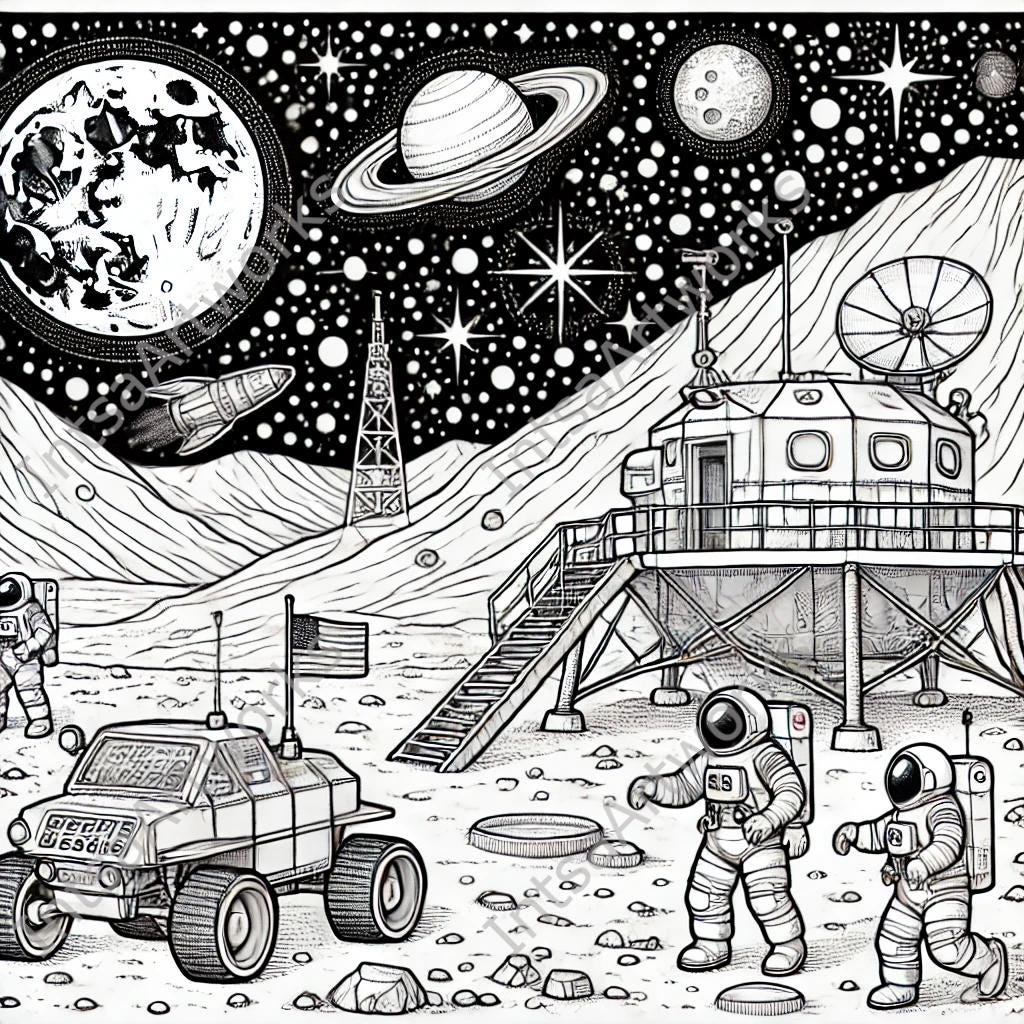 10 Kid-friendly Outer Space Coloring Pages – Planets, Rockets, and More ...