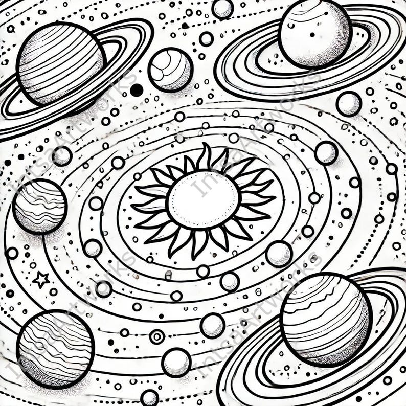 10 Kid-friendly Outer Space Coloring Pages – Planets, Rockets, and More ...