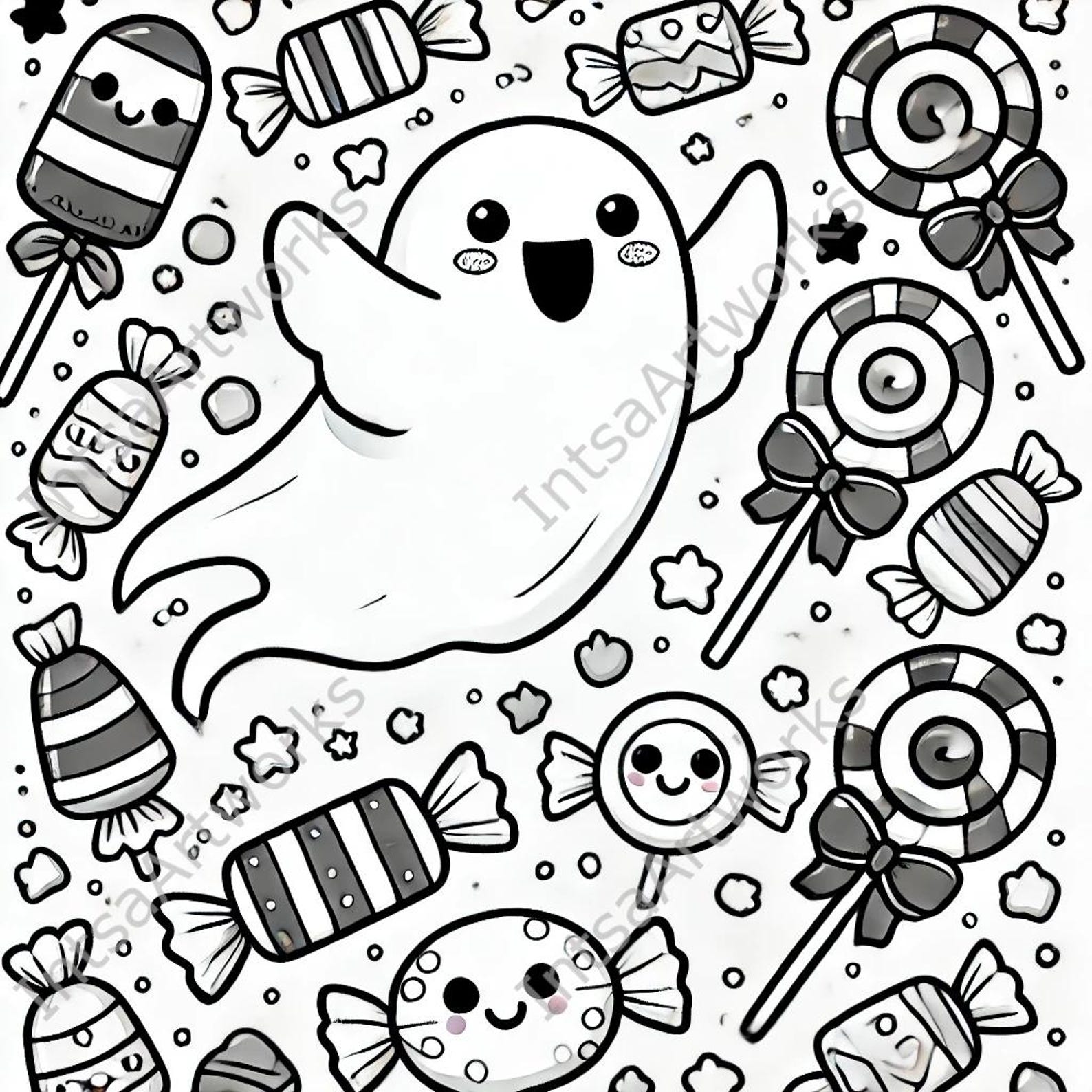 Halloween Coloring Pages Bundle – Ghosts, Pumpkins, Witches & More ...
