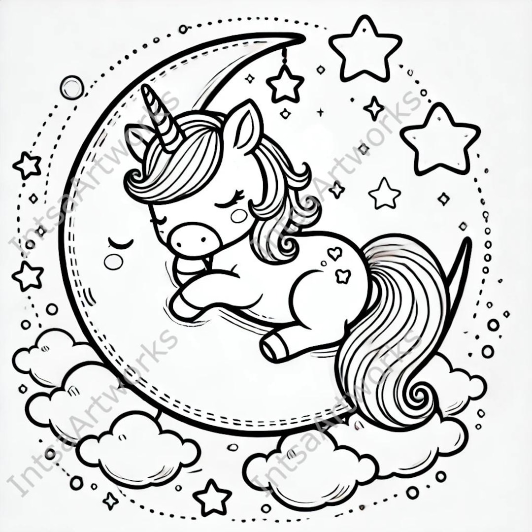 Cute Baby Unicorn Coloring Pages – 10 Magical Printable Designs for ...