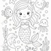 Magical Mermaids and Ocean Friends Coloring Pages – 10-page Printable ...