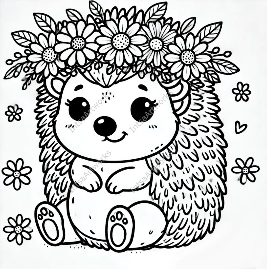 Adorable Hedgehog Coloring Pages - 10 Cute & Whimsical Hedgehog ...