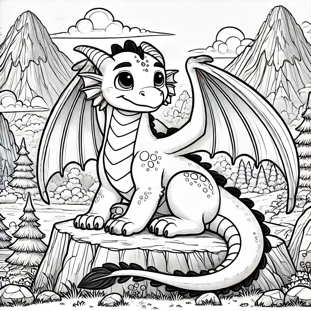 Whimsical Adult Dragon Coloring Pages – Kid-friendly Printable Bundle ...