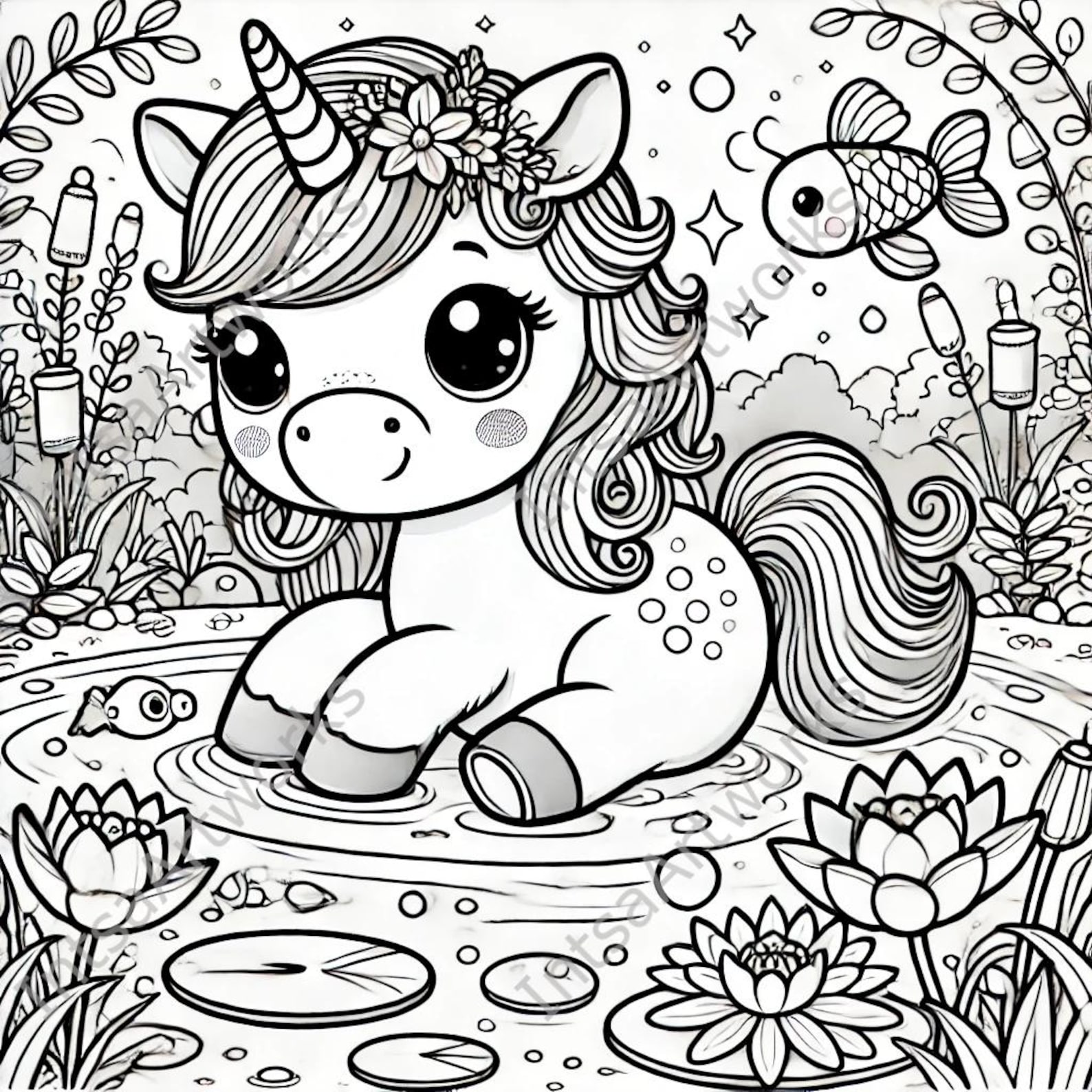 Cute Baby Unicorn Coloring Pages – 10 Magical Printable Designs for ...