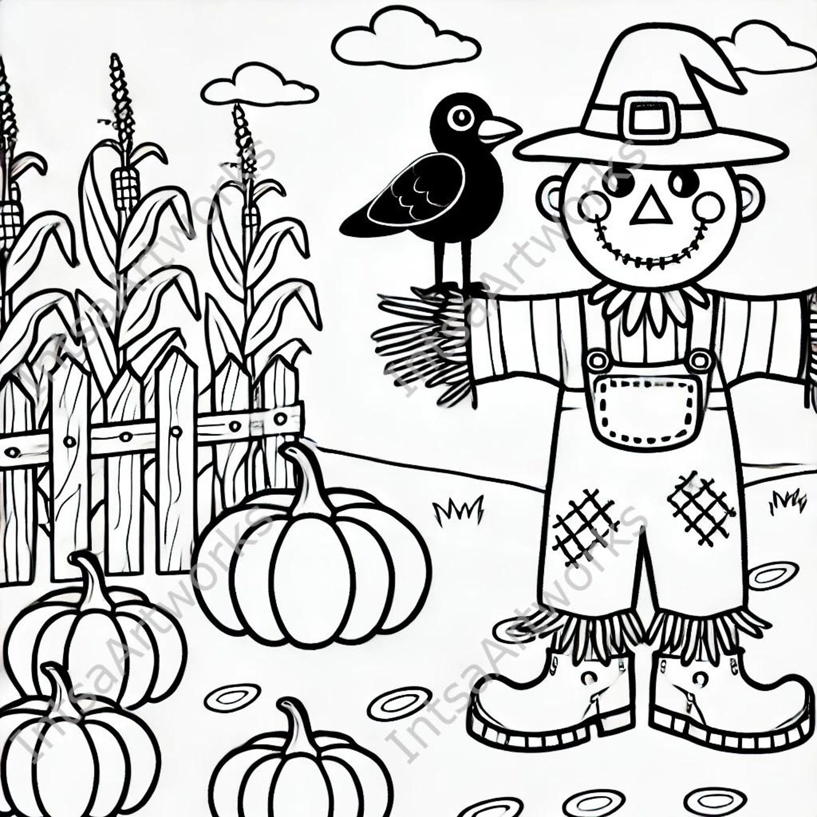 Thanksgiving Coloring Pages – 10 Fun & Festive Designs for Kids - Etsy