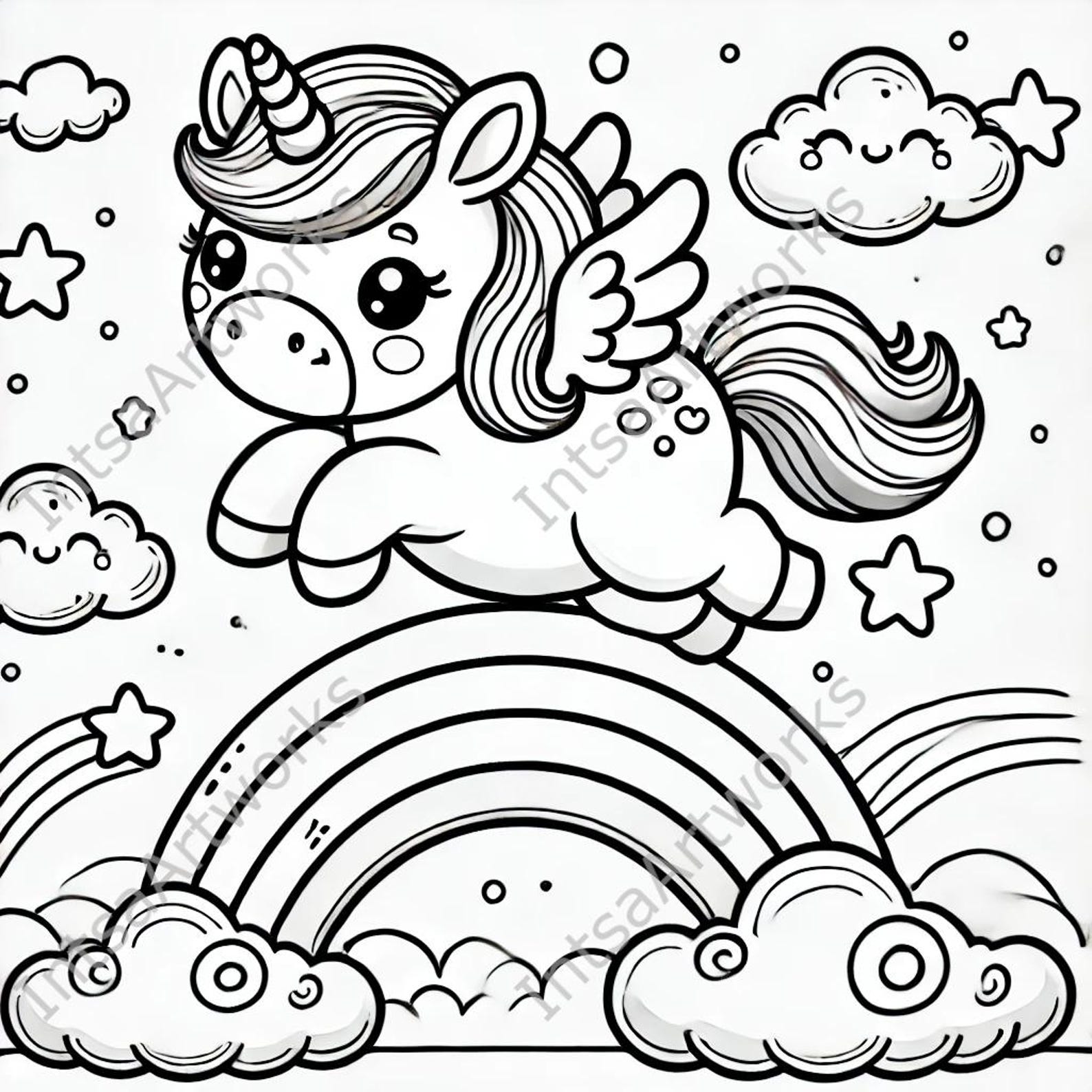 Cute Baby Unicorn Coloring Pages – 10 Magical Printable Designs for ...