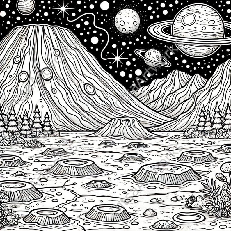 10 Kid-friendly Outer Space Coloring Pages – Planets, Rockets, and More ...