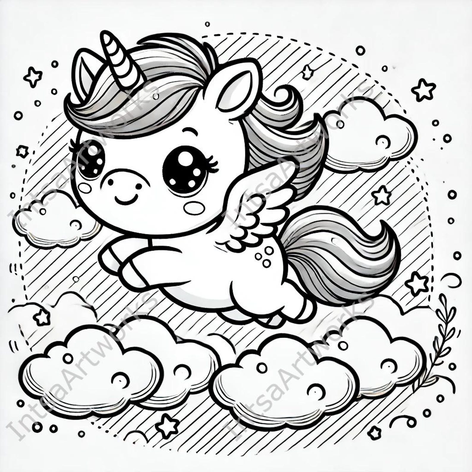 Cute Baby Unicorn Coloring Pages – 10 Magical Printable Designs for ...