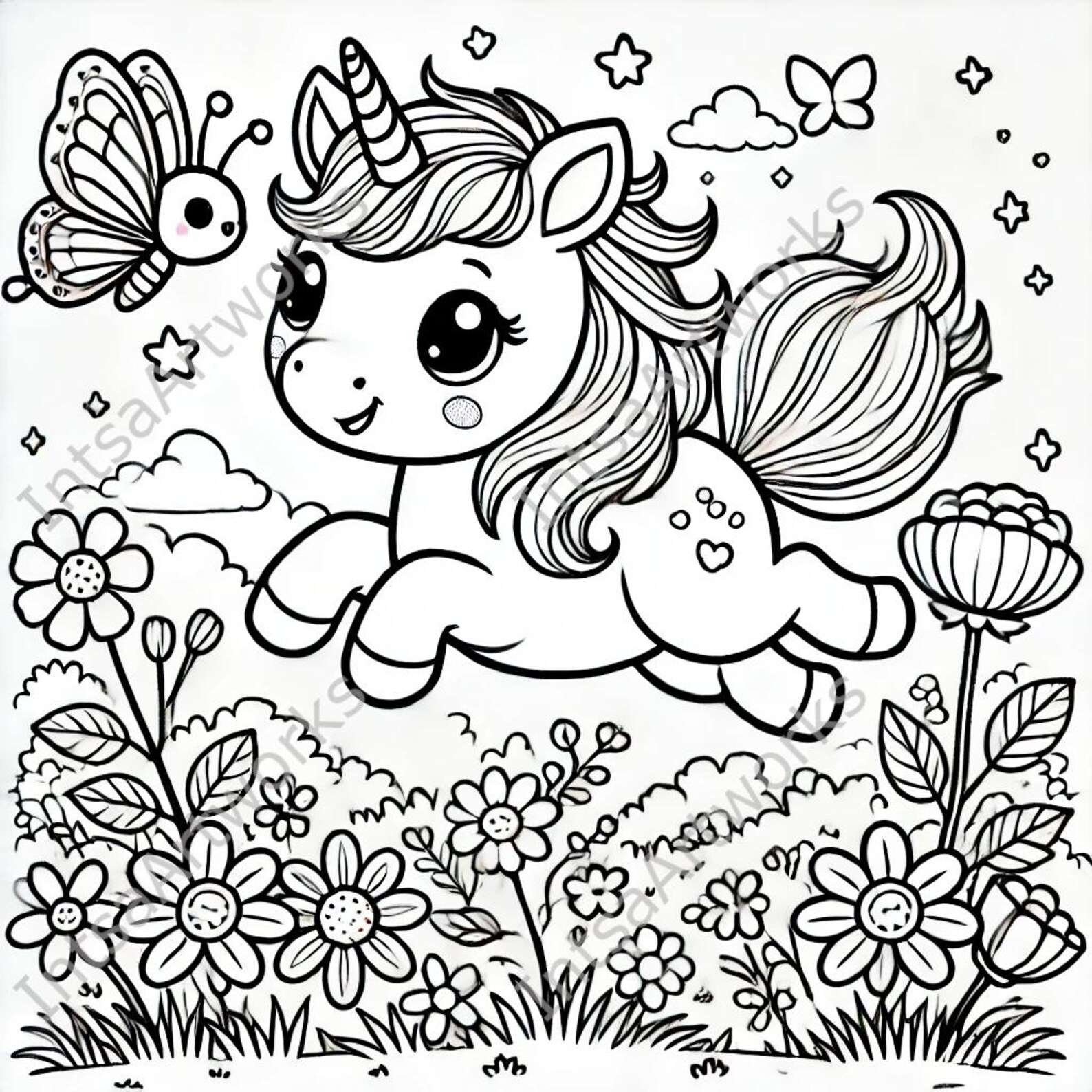 Cute Baby Unicorn Coloring Pages – 10 Magical Printable Designs for ...