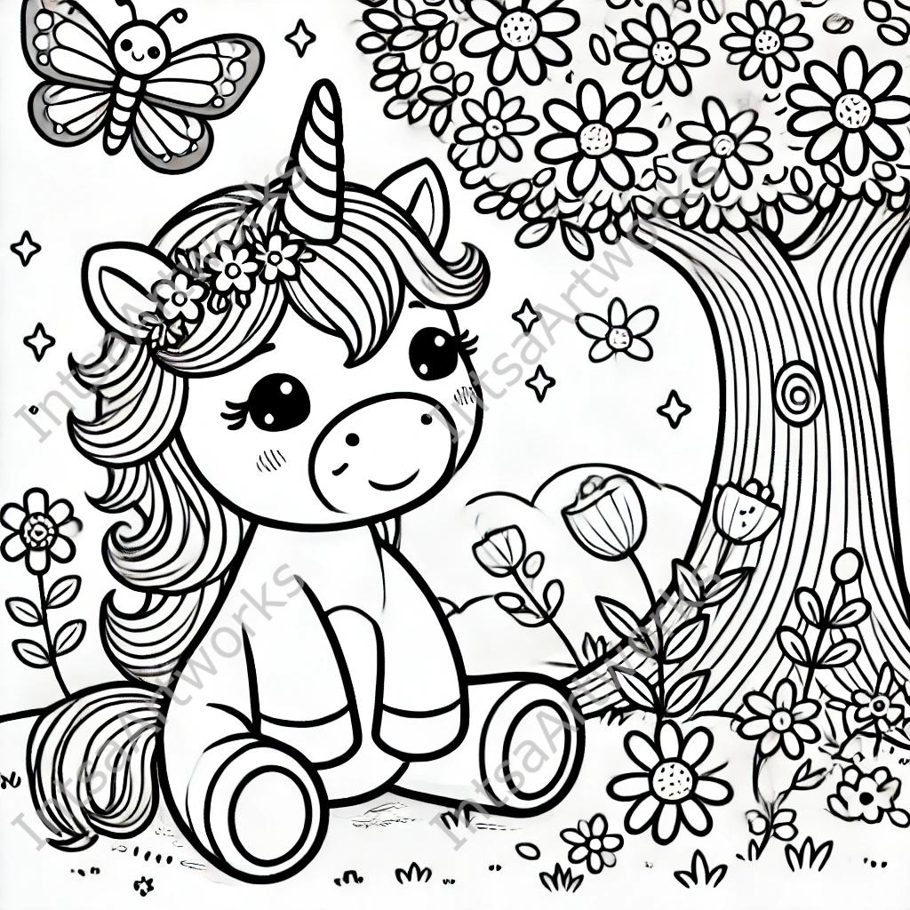 Cute Baby Unicorn Coloring Pages – 10 Magical Printable Designs for ...