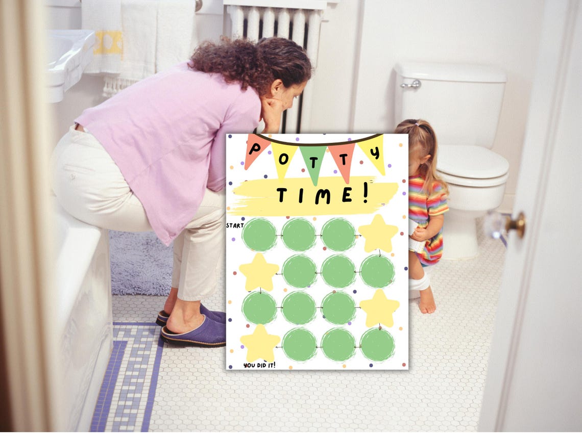 Potty Training Sticker Chart: Fun Reward System - Etsy