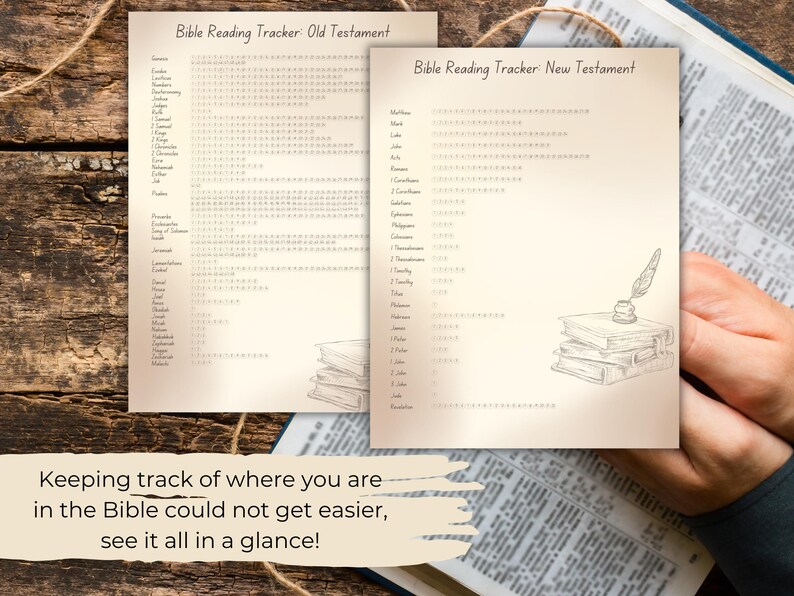 Bible Reading Tracker: Printable Chart (digital Download) - Etsy