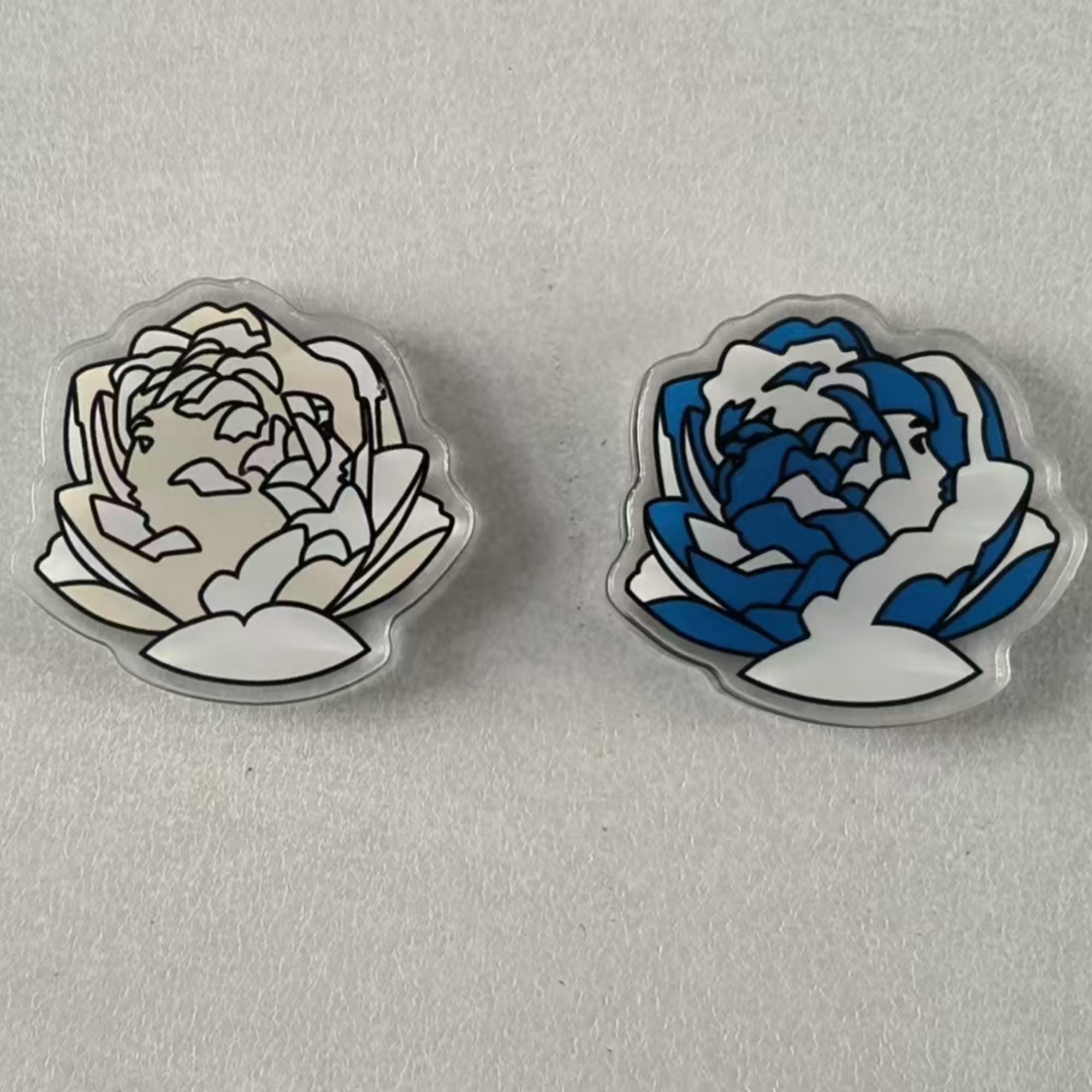 Arcane Magnetic Fridge Stickers Powder & Ekko Arcane Blue Rose Design ...