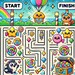 Maze Adventures for Kids: 40 Fun and Colorful Challenges ,mazes for ...