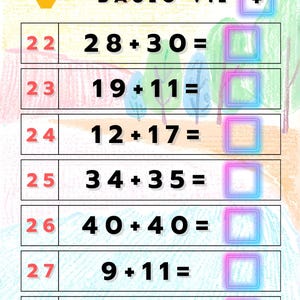 105 Basic Math Problems (+) Printable PDF for Kids (kindergarten to ...