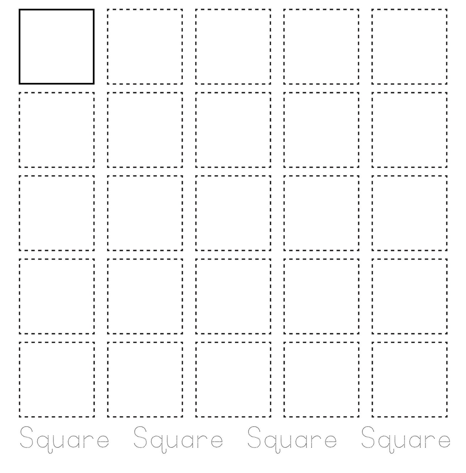 16 Geometric Shapes – Printable Tracing and Writing PDF for Kids - Etsy