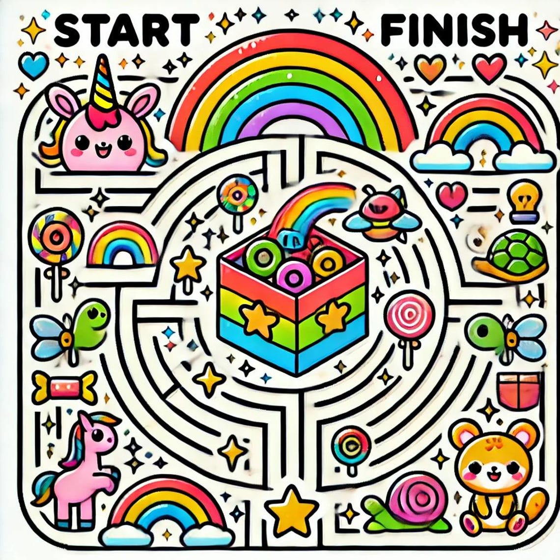 Maze Adventures for Kids: 40 Fun and Colorful Challenges ,mazes for ...