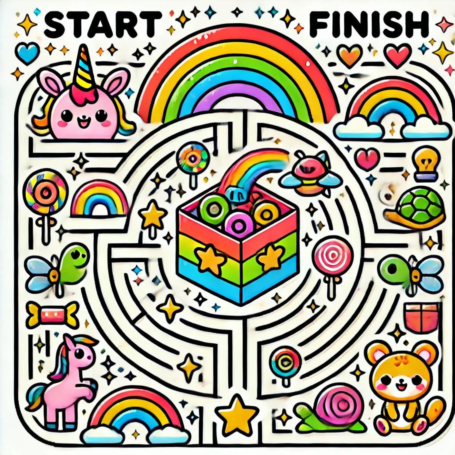 Maze Adventures for Kids: 40 Fun and Colorful Challenges ,mazes for ...