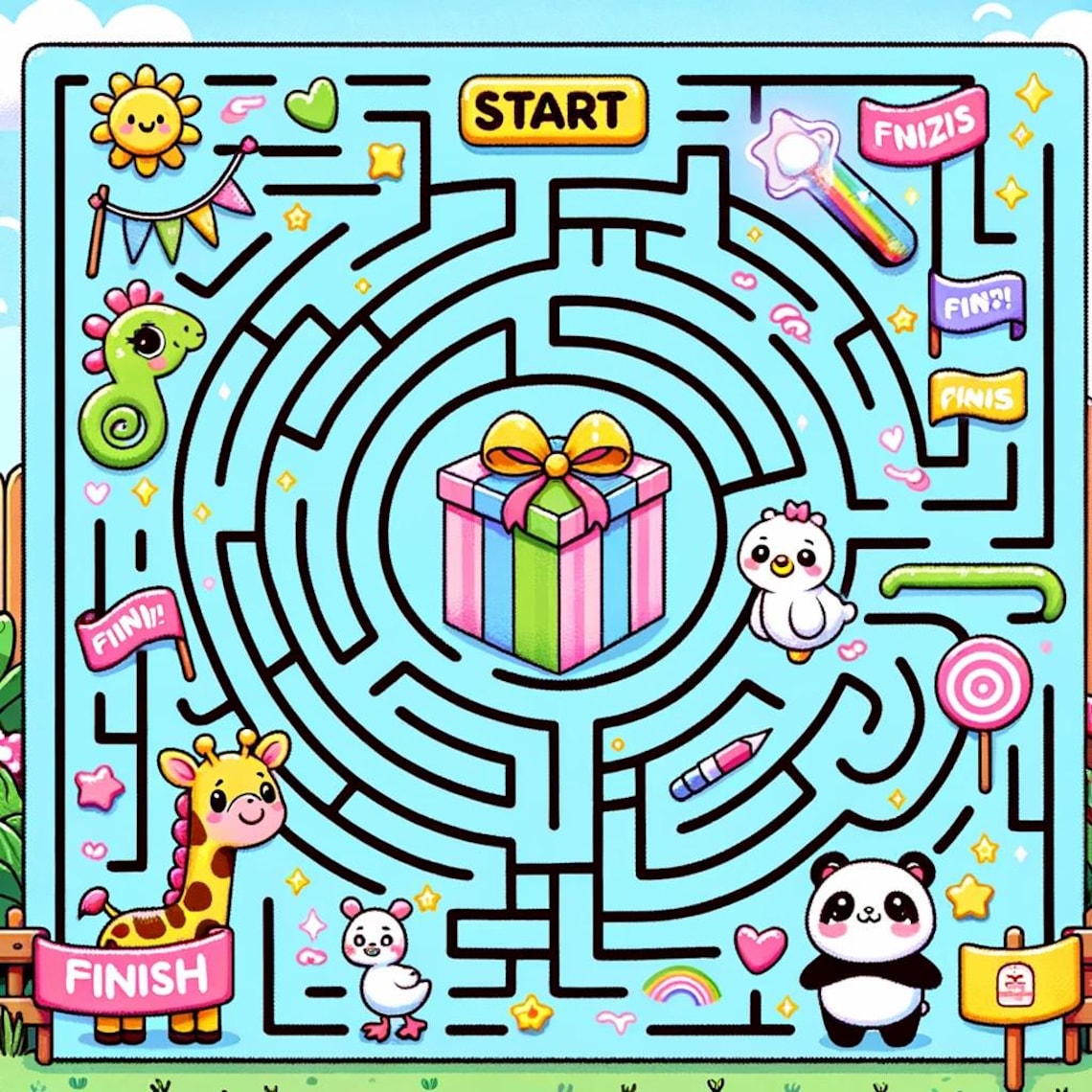 Maze Adventures for Kids: 40 Fun and Colorful Challenges ,mazes for ...
