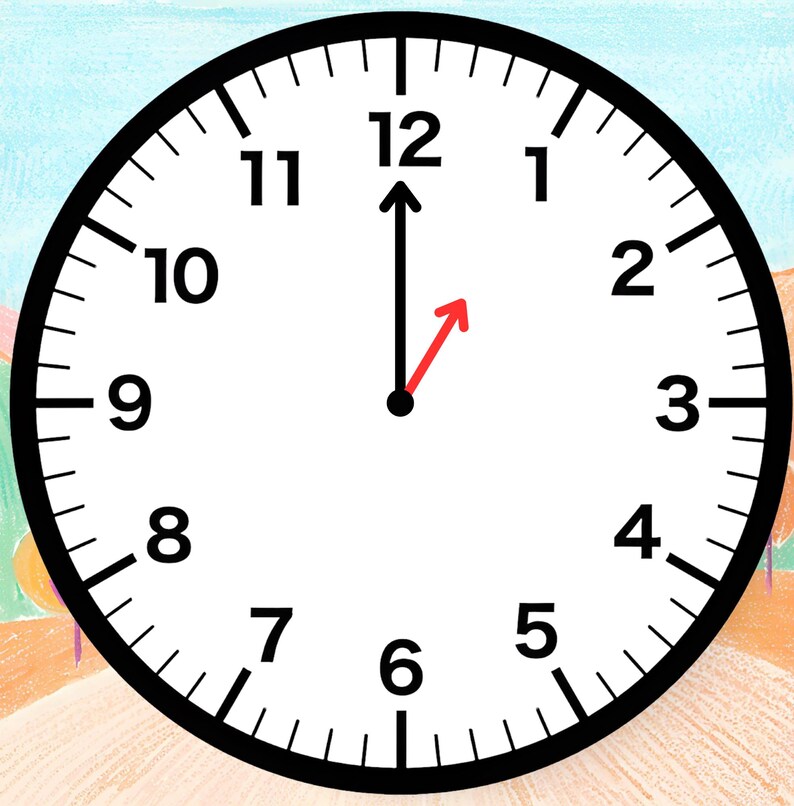 Learn to Tell Time – Printable Clock Learning PDF for Kids - Etsy