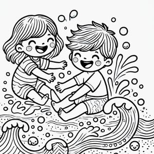 Coloring Book: Beach Fun – 40 Activities for Kids - Etsy