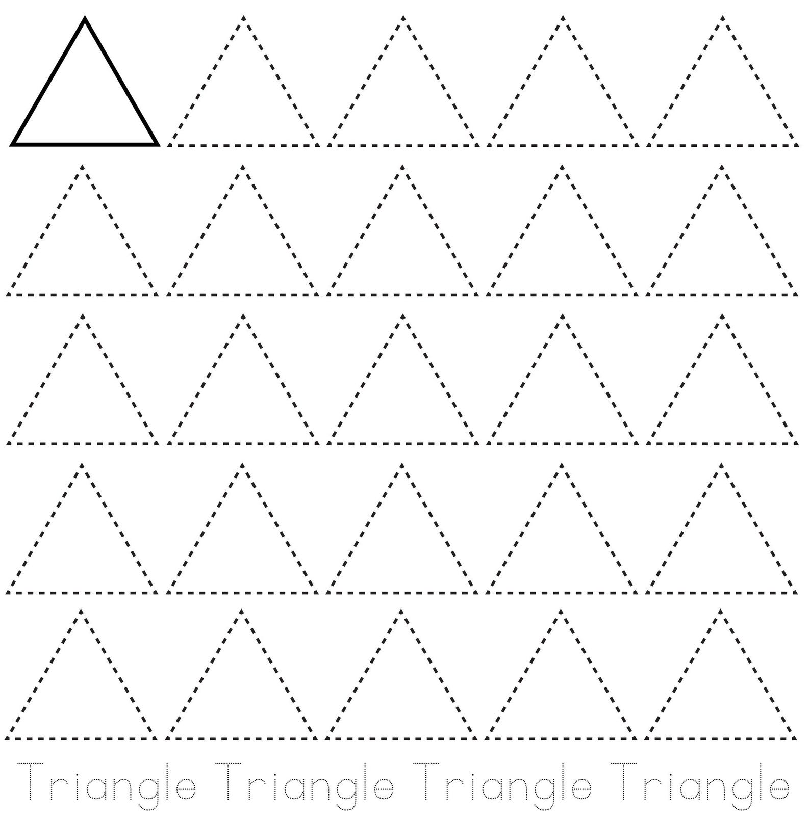 16 Geometric Shapes – Printable Tracing and Writing PDF for Kids - Etsy