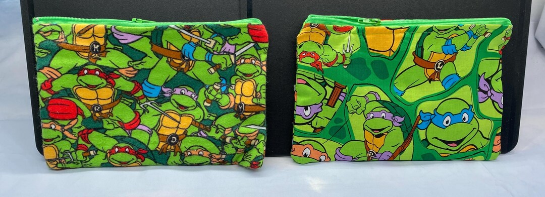 TMNT Teenage Mutant Ninja Turtles Double Sided Flannel, Cotton Zipper ...