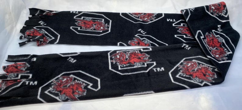University of South Carolina Gamecocks Tube 2 Layer Fleece Scarf With ...