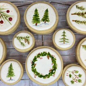 Hand-painted Holiday Cookies - Etsy