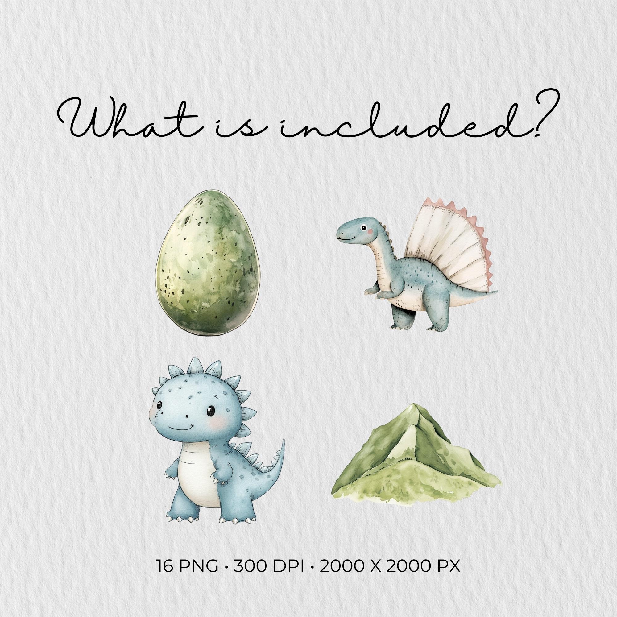 Watercolor Baby Dinosaur Clipart Set: Nursery Art (digital Download) - Etsy