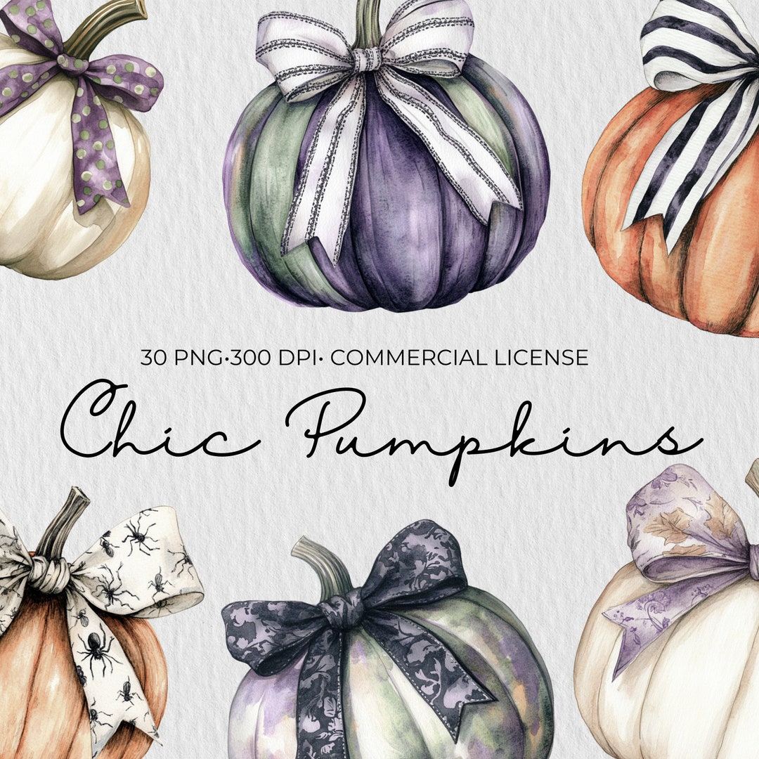 Watercolor Pumpkin Clipart: Fall Autumn Designs (digital Download) - Etsy