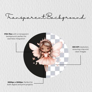 Watercolor Fairy Clipart Set: Pink Fairies, Mushrooms, Unicorns (PNG ...