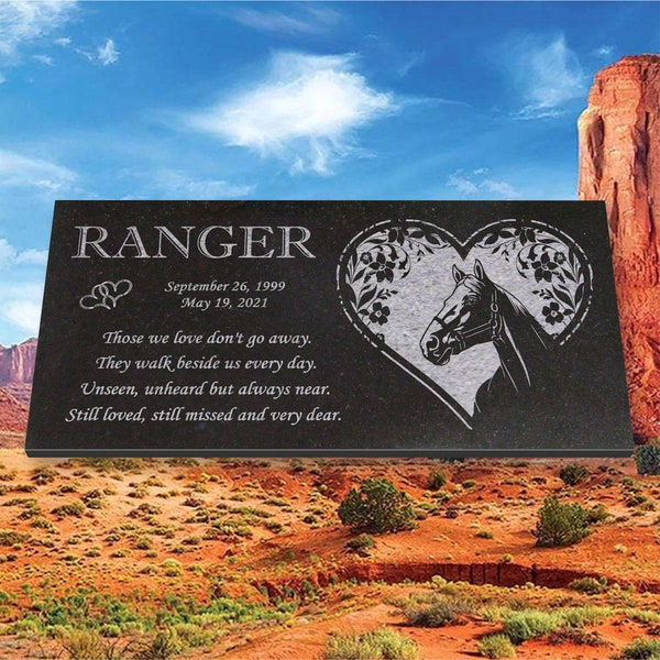 Engraved Granite Grave Marker - Etsy