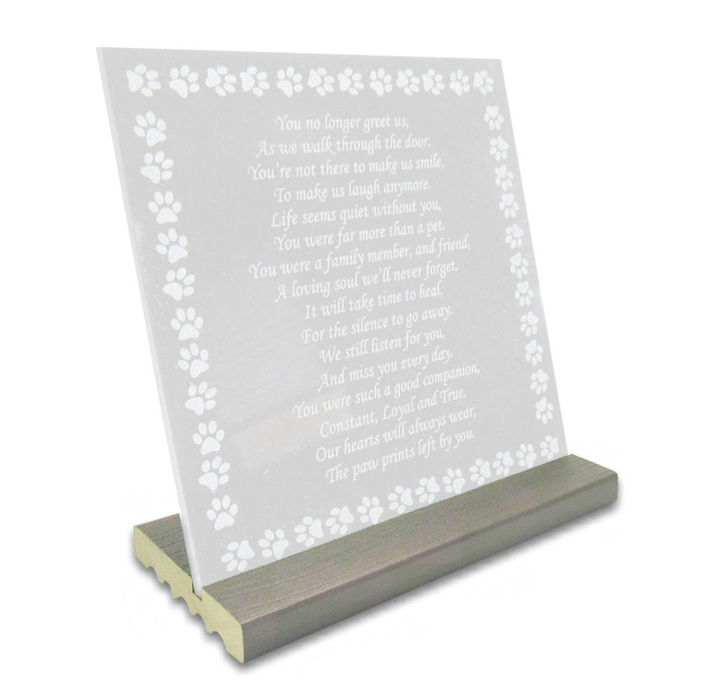 Granite Pet Memorial Stand With or Without Support Stakes | Etsy