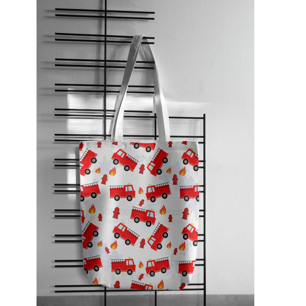 Fire Truck Seamless Pattern | Firefighter Digital Paper | Fire Hydrant ...