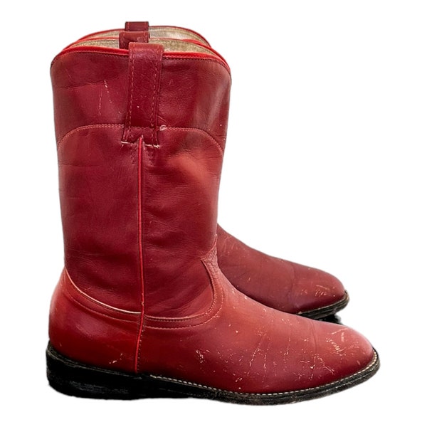 Red Boots - Etsy