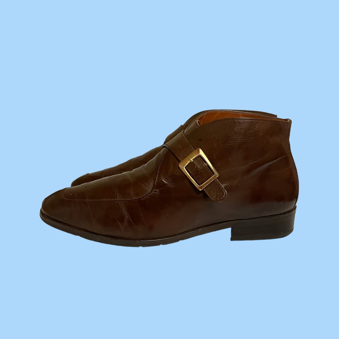 80s Vintage Boots-short Brown Boots-us Women Size 10-etienne Aigner ...