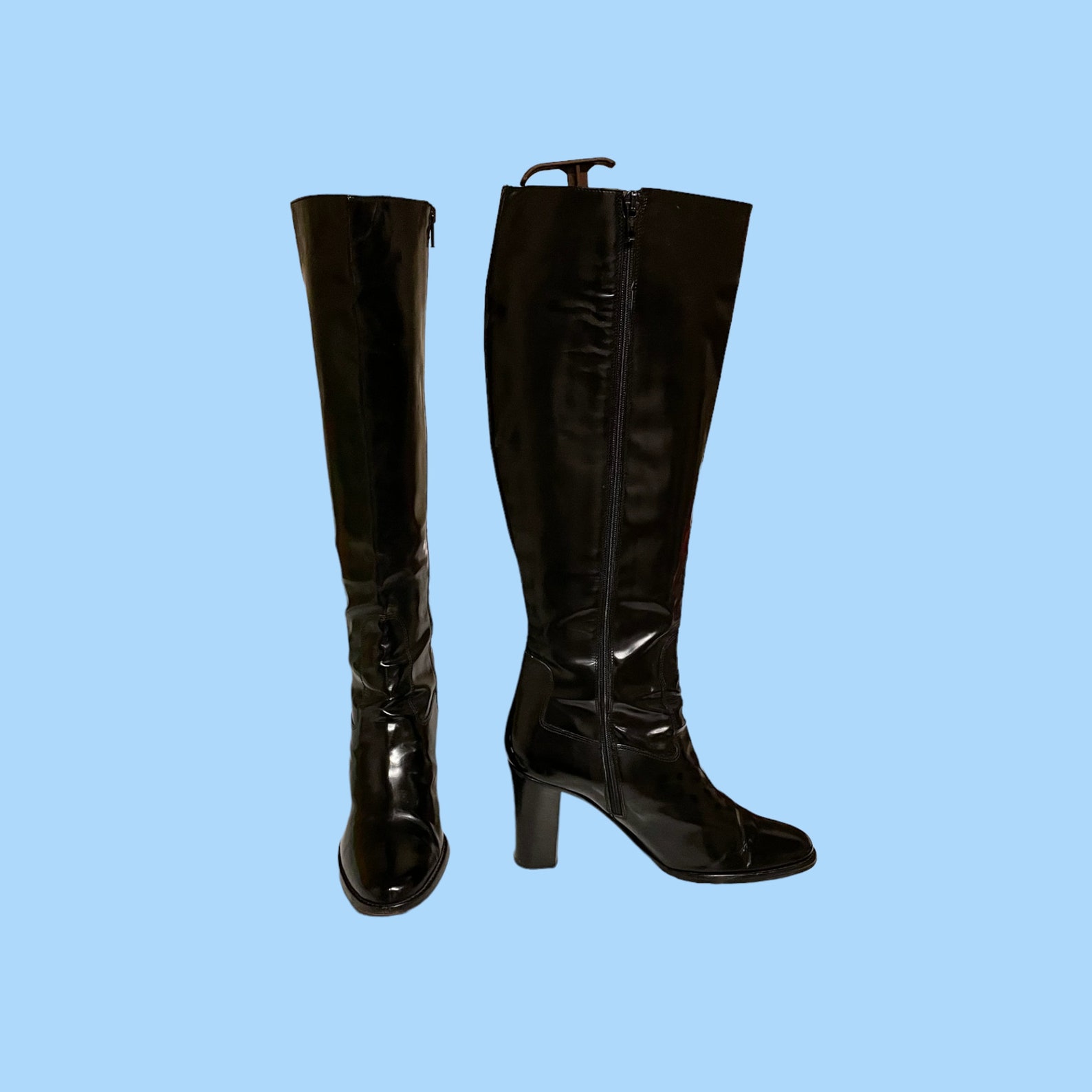 80s Boots-vintage Boots-tall Women Boots-gift for Her-size 9 Boots ...