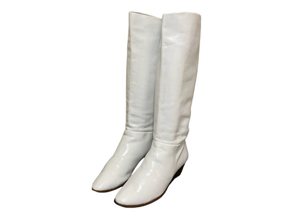 1980s Vintage Snow White Tall Knee High Women Riding … - Gem