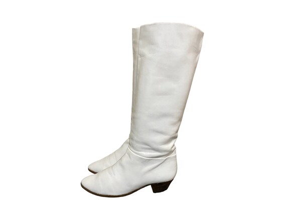 1980s Vintage Snow White Tall Knee High Women Riding … - Gem