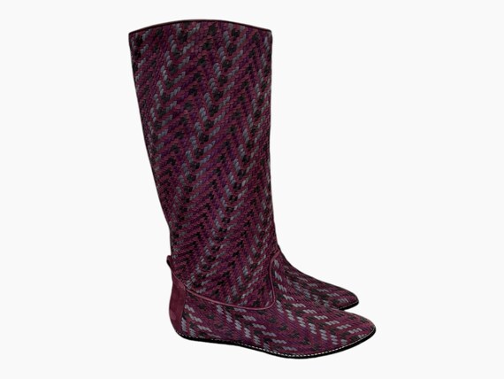 Vintage Boots-Purple Boots-Multi Color-US Women Size … - Gem